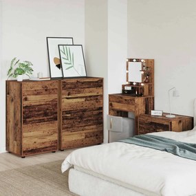 Úložné skříně 60 x 48 x 105 cm Kompozitní dřevo Staré dřevo 3406243