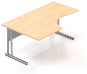 Rohový stůl Visio LUX 160 x 100 cm, levý, dub