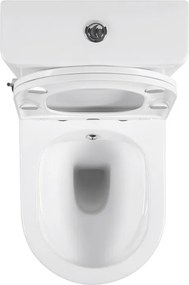 Erga Tina, WC kombi mísa 620x365x820 mm, Rimless + funkce bidetu + toaletní sedátko, bílá lesklá, ERG-V03-TINA-RIM-BID-WH