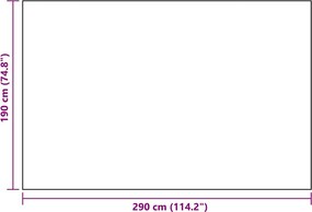 Venkovní koberec ARAKIL bílý a černý 190 x 290 cm PP 310431