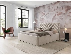 Čalouněná postel s úložným prostorem Mangalori, Rozměr postele: 160x200, Potah: Fresh 32