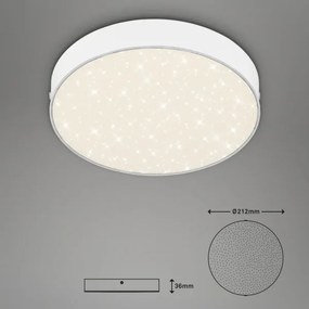 Briloner 7073-416 - LED Stropní svítidlo STAR SKY LED/16W/230V pr. 21 cm bílá