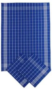 Kuchyňské utěrky bavlněné - Negativ modro - bílá 50x70 cm 3ks