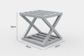 Nábytek ATIKA s.r.o. Kovový noční stolek BARS Povrchová úprava: vystavený kus