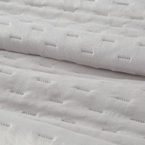 Bílý dekorační přehoz na postel s prošíváním Šířka: 170 cm | Délka: 210 cm