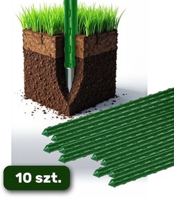 Tyče pro rostliny 150 cm Plonos PL-940 zelené 10ks
