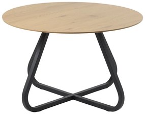 Kulatý jídelní stůl s deskou v dubovém dekoru v přírodní barvě ø 120 cm Cesura – Unique Furniture