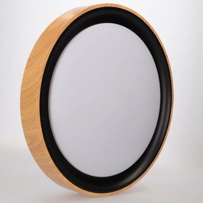 Brilagi - LED Stmív. strop. svítidlo FLOCO LED/48W/230V pr. 40 cm dřevo/černá+DO