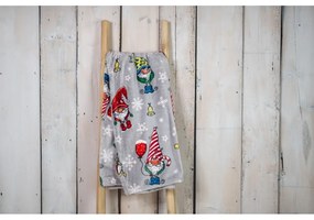 Deka s vánočním motivem z mikroplyše 200x220 cm Gnome – My Home