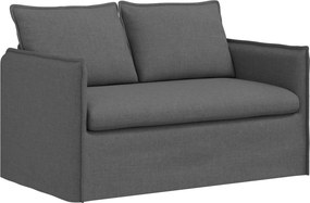 Set pohovek 2 ks Tmavě šedá Textil 3407524
