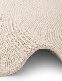 Hanse Home, Kusový koberec Calmio 106220 Natural White kruh, 150x150 (průměr) kruh, bílá, ložnice