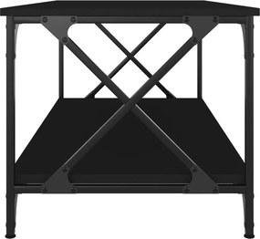 vidaXL Konferenční stolek 100x50x45 cm kompozit a železo [823307] Barva: kouřový dub