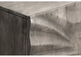 Massive home | Vysoká komoda HURRICANE 120cm 3D akátové dřevo