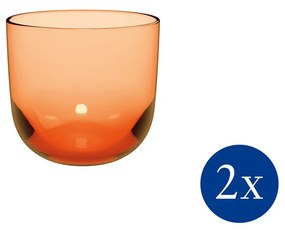 Sada sklenic na vodu z kolekce LIKE GLASS APRICOT, 2 ks