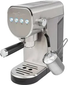 ProfiCook KA 1265 stříbrná / pákový kávovar / 1360W