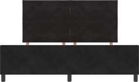 Postel s boxspringem s čelo Černá 180 x 200 cm samet 3345025