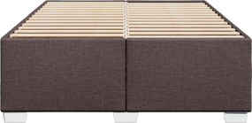 Rám postele bez matrace tmavě hnědý 140 x 200 cm textil 3284481