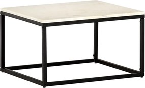 vidaXL Konferenční stolek 60x60x35 cm pravý kámen mramorovaný [286439] Barva: Bílá