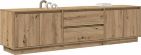 TV skříňka s LED osvětlením dub artisan 193,5x41x50 cm 3328443