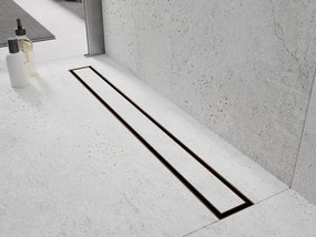 Mexen Flat M13 lineární odtok 2v1 130 cm, kartáčovaná měď - 1C10130