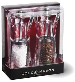 Cole&Mason - Sada mlýnků na sůl a pepř CRYSTAL 2 ks 12,5 cm
