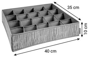 Tescoma Organizér na ponožky a spodní prádlo FANCY HOME 40 x 35 x 10 cm, cappuccino