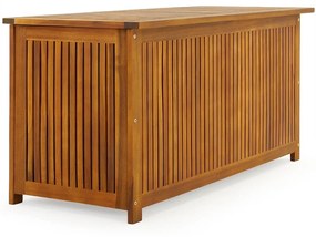 Casaria Zahradní úložný box s vnitřní plachtou, akátové dřevo, 115 x 50 x 59 cm 101835