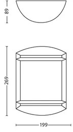 Philips 17320/30/P3 - Venkovní nástěnné svítidlo ANTELOPE 1xLED/6W/230V IP44