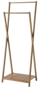 Bambusový věšák na oblečení Compactor Stender Bamboo - dvojitý 60 x 34 x 142/162cm