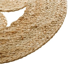 Kulatý koberec Lace 80 cm hnědý