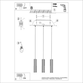 Závěsné svítidlo ve zlaté barvě Gleam – Sollux