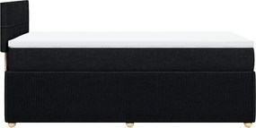 Box spring postel s matrací černá 80 x 200 cm textil 3287285