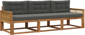 Venkovní pohovková souprava 3 ks Přirozená a Anthracitová 3382310