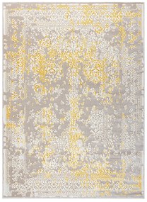 Dywany Łuszczów, Kusový koberec Core 3807 Ornament Vintage beige/gold, 140x190, žlutá, chodba / předsíň