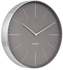 Designové nástěnné hodiny 5681GY Karlsson 38cm