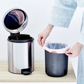 Brabantia Pedálový koš NewIcon 5L matná ocel otiskuvzdorná