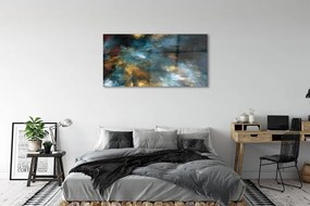 akrylový obraz barevné kaše 125x50 cm