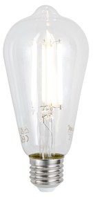 Stmívatelná LED žárovka E27 ST64 čirá 7W 806lm 2700-6500K