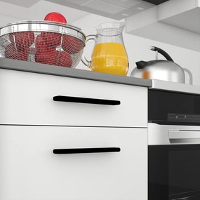 Kuchyňský nábytek 260 cm bílá matná s pracovní deskou  TOR PRIMO260/3/WT/WT/0/B1