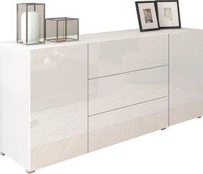 XXXLutz ŠIROKÁ KOMODA, bílá, vysoce lesklá bílá, 150/68/38,5 cm MID.YOU - Online Only obývací stěny - 002778007109
