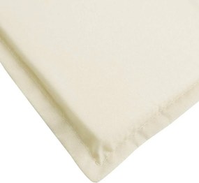 Poduška na lehátko krémová 200 x 70 x 3 cm oxfordská látka 314220