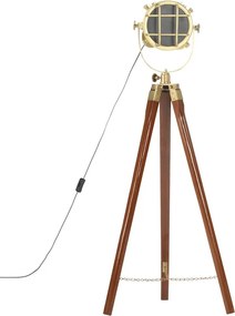 Stojací lampa na stativu masivní mangovníkové dřevo 97 cm 286109