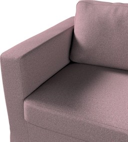 Potah na pohovku IKEA  Karlstad 3-místná, nerozkládací, dlouhý barva růžová látka pletený vzor