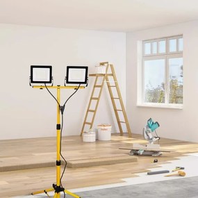 LED Reflektor se stojanem 2xLED/50W/230V 6500K IP65 žlutá