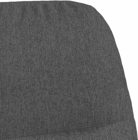 Houpací křeslo tmavě šedé textil 341043