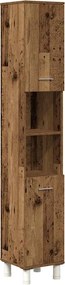 4dílná koupelnová sestava old wood kompozitní dřevo 3328557