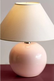 Světle růžová/krémová keramická stolní lampa (výška 29 cm) Karamell – Jotex