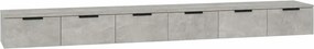 Nástěnné skříňky 2 ks betonově šedé 102 x 30 x 20 cm kompozit 3115903