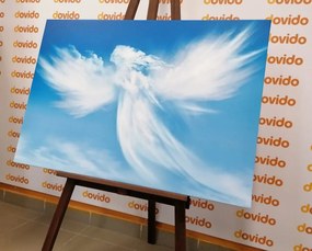 Obraz podoba anděla v oblacích - 120x80 cm