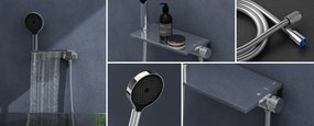 design vanová baterie DOPORRO 3 - chrom